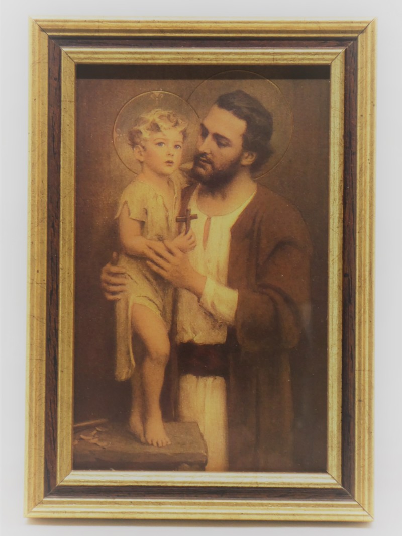 St. Joseph and Christ Child Framed Picture | Joseph Sciambra