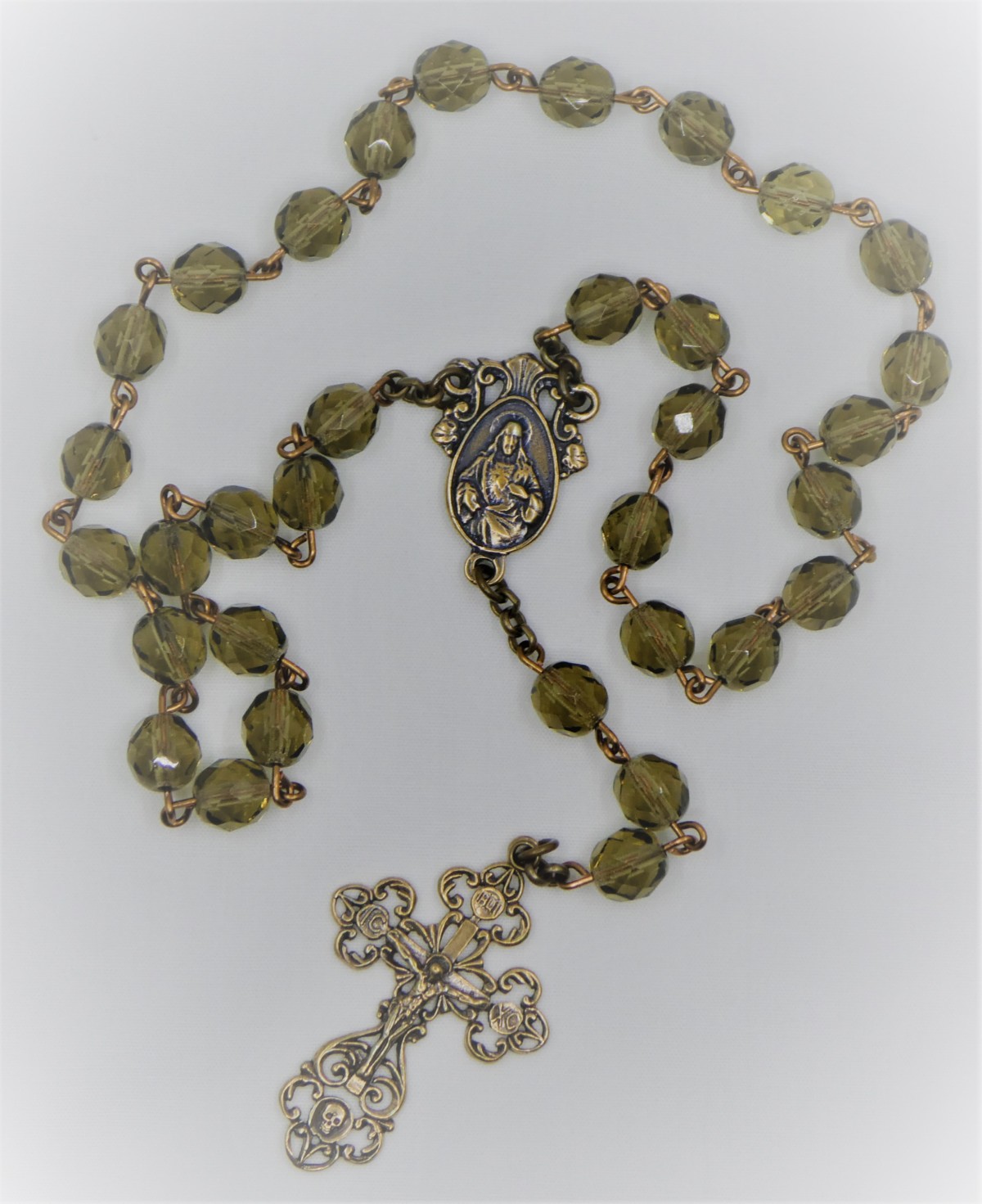 Smokey-Topaz Czech Glass Jesus Prayer Beads | Joseph Sciambra