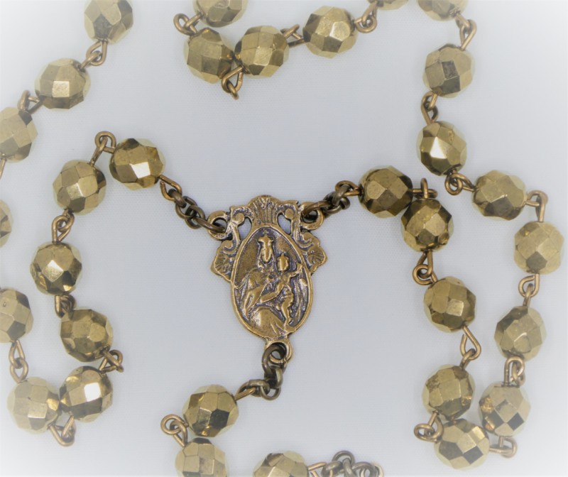 Antique Gold Czech Glass Jesus Prayer Beads | Joseph Sciambra