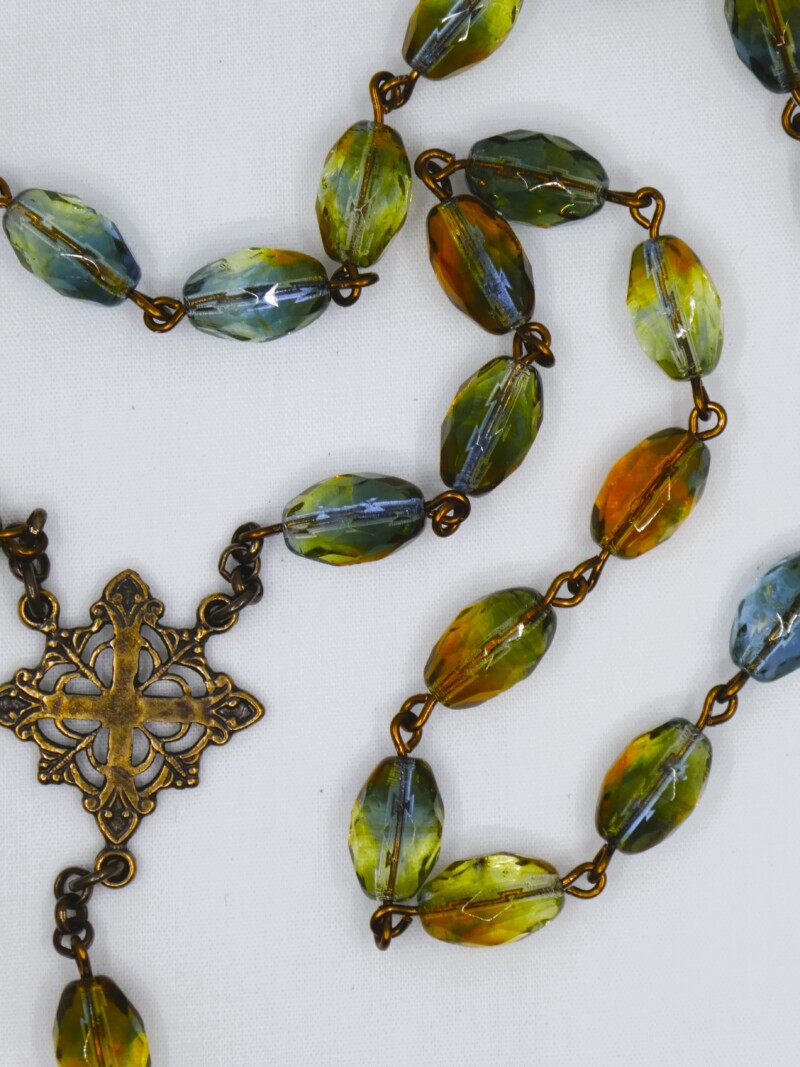 Desert-Sky Czech Glass Jesus Prayer Beads | Joseph Sciambra