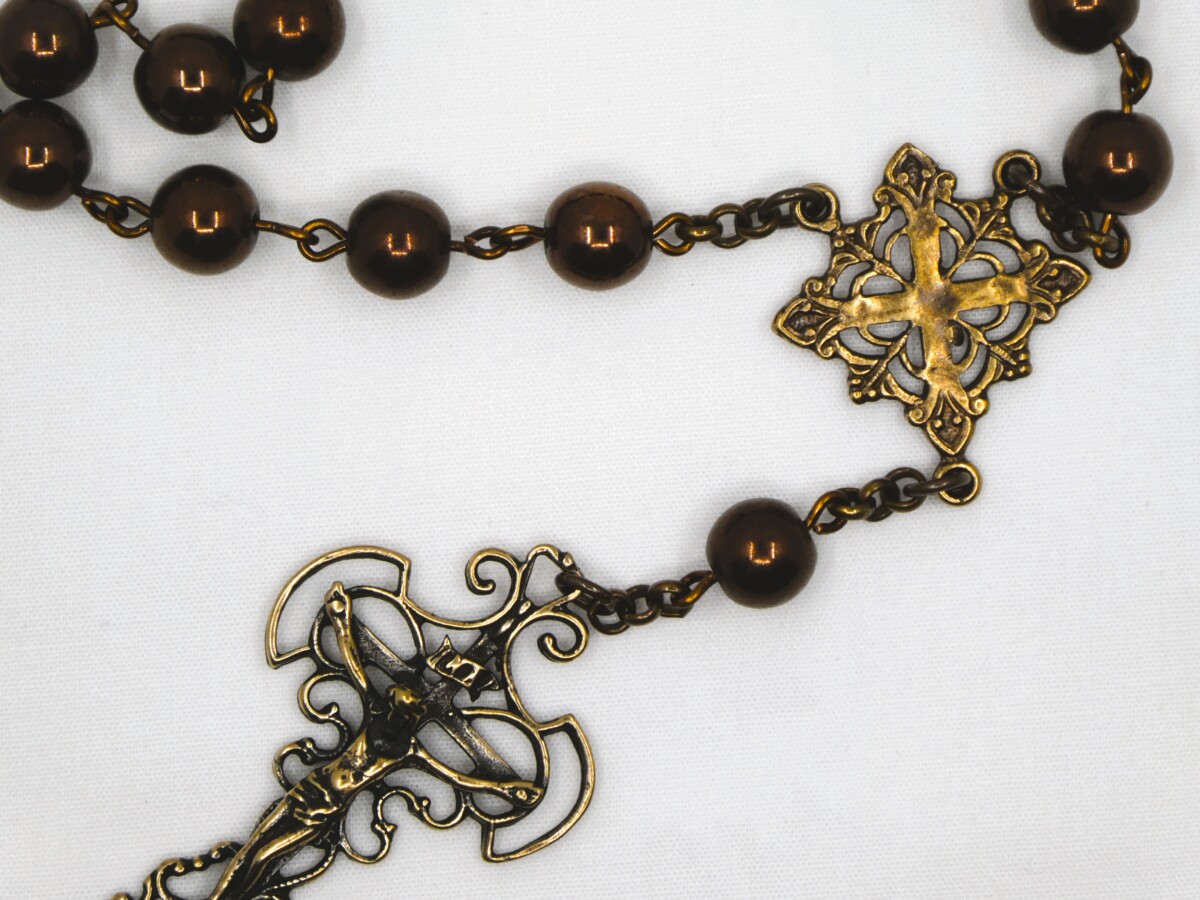 Bronze Czech Glass Jesus Prayer Beads | Joseph Sciambra
